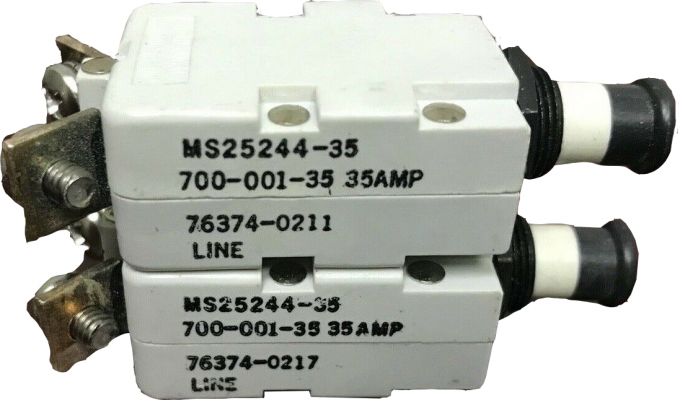Aviation Parts MS25244-35 Aircraft Circuit Breaker Body Style Single ...